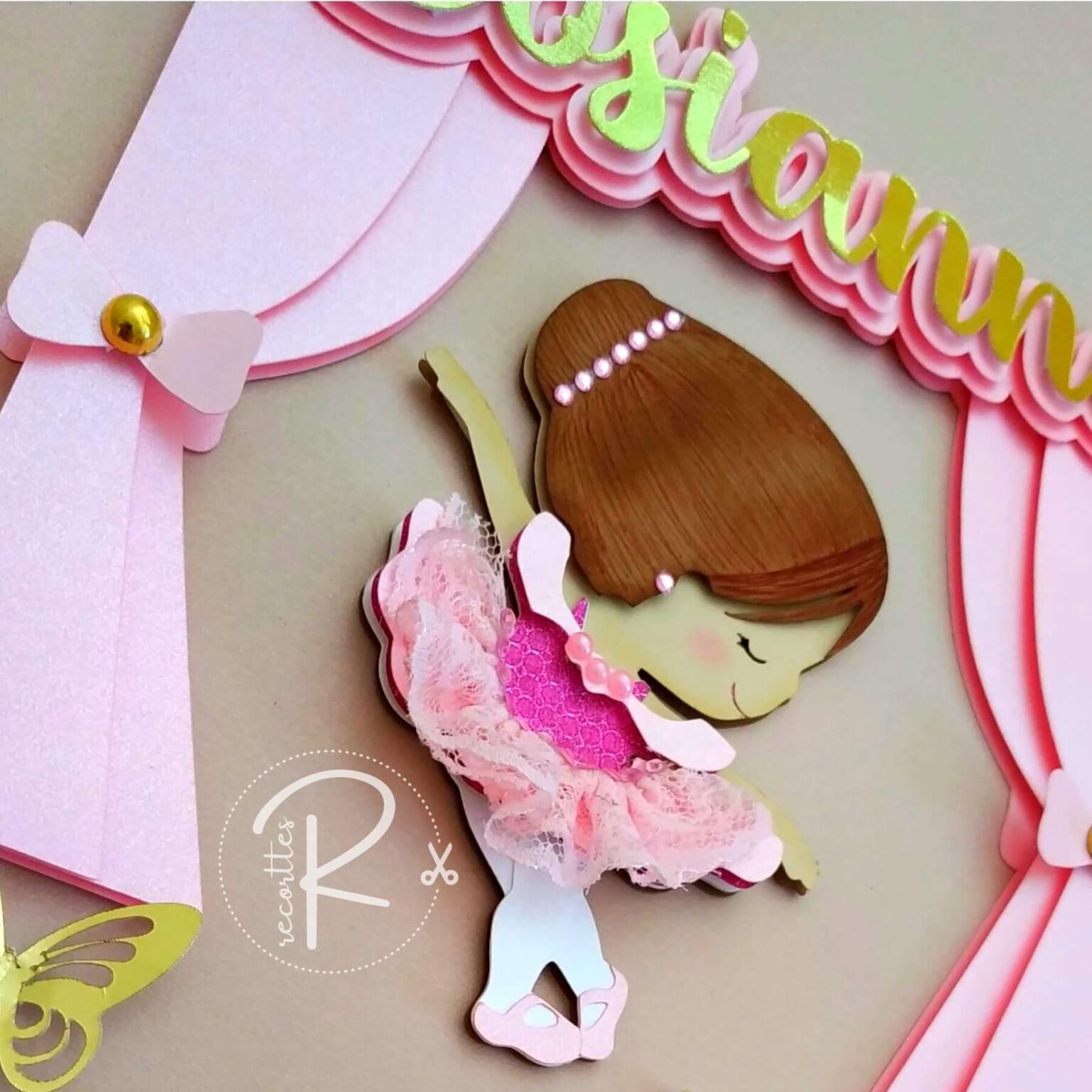 Arquivo De Corte Topo De Bolo Bailarina Recorttes