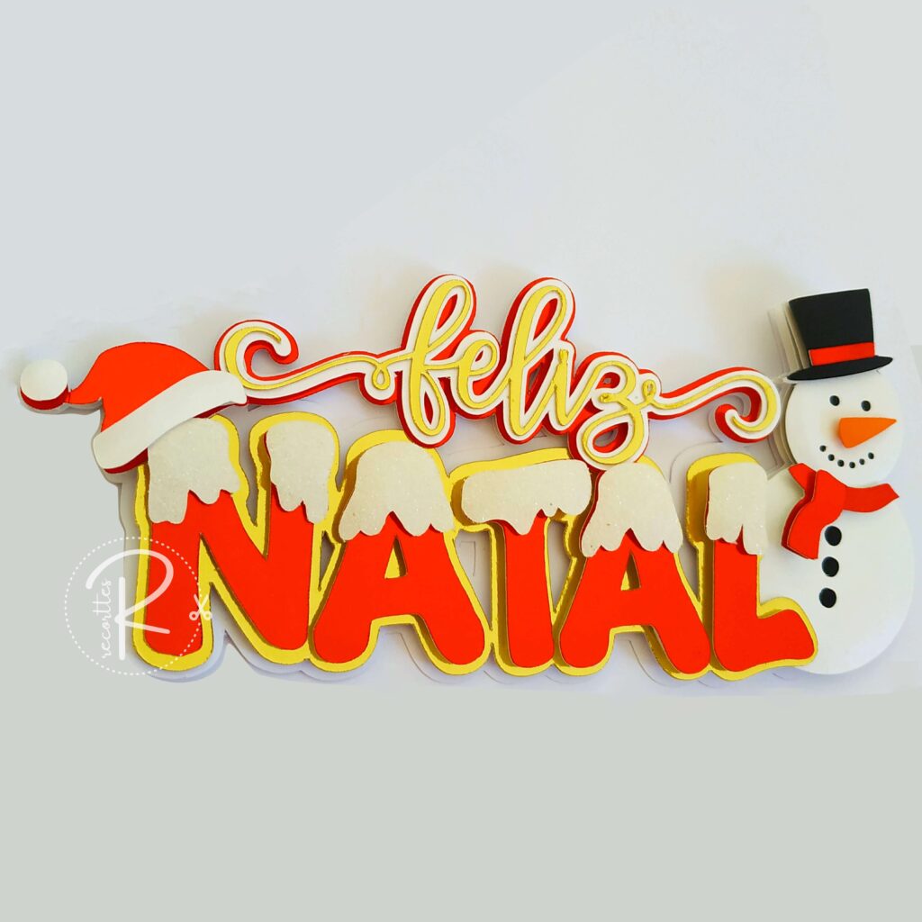 Arquivo Topo De Bolo Feliz Natal 3 Recorttes